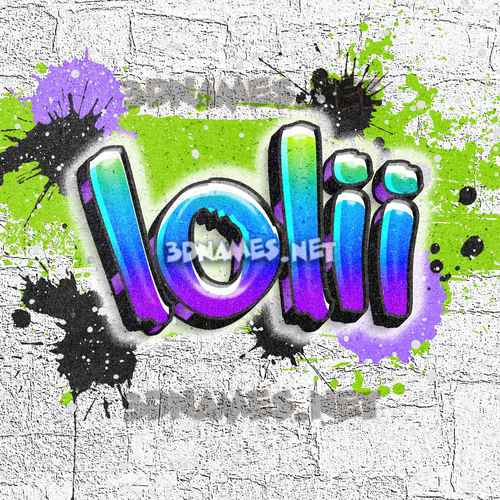 15 3D Names for "lolii"