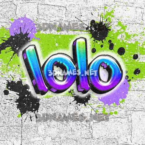 36 3D Names for "lolo"