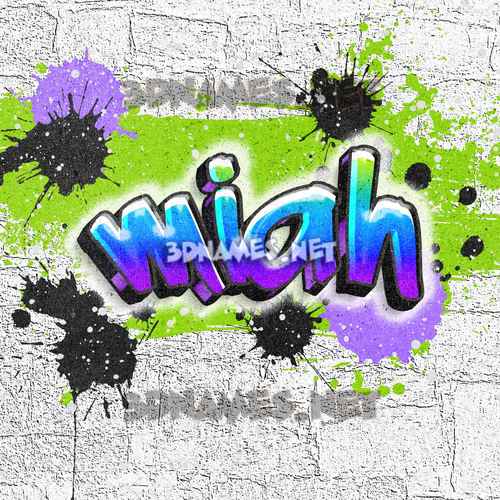 29 3D Names for "miah"