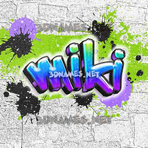 35 3D Names for "miki"