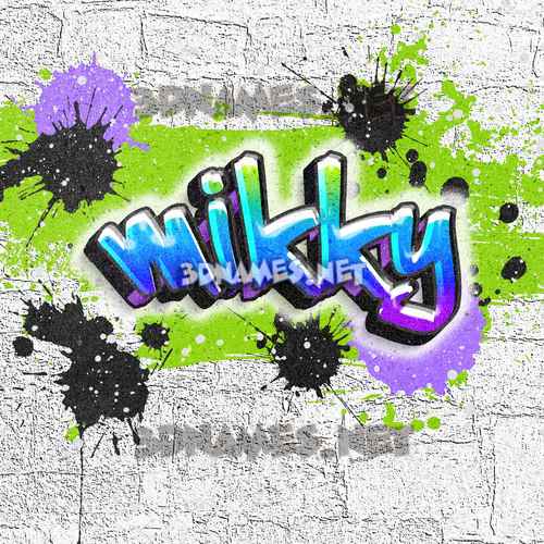 17 3D Names for "mikky"