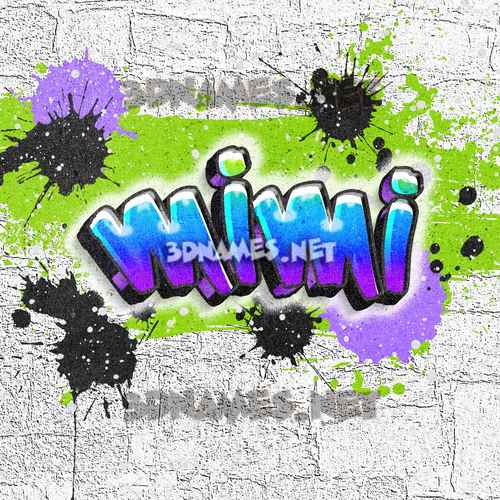 36 3D Names for "mimi"