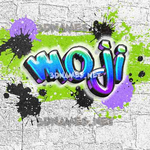 29 3D Names for "moji"