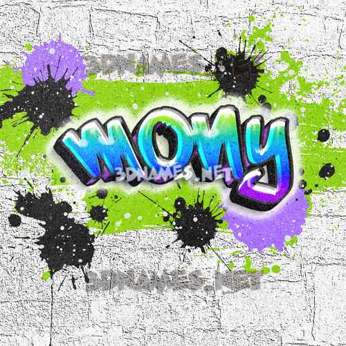 29 3D Names for "mony"