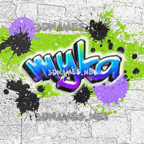 15 3D Names for "myka"