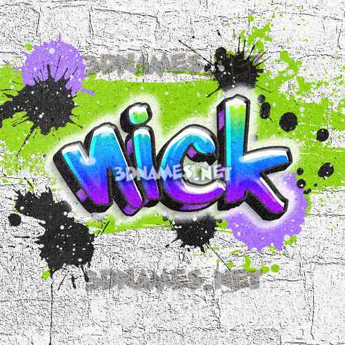 41 3D Names for "nick"