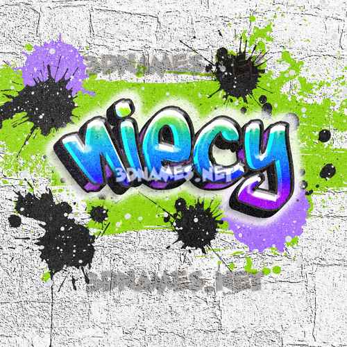 15 3D Names for "niecy"