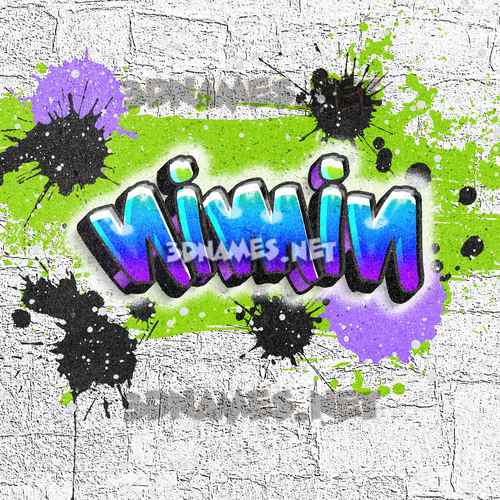 15 3D Names for "nimin"