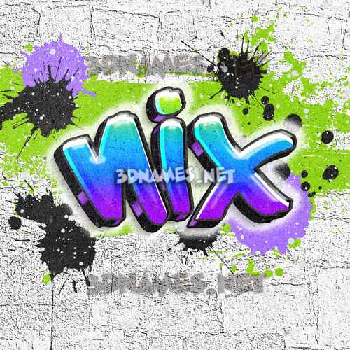 27 3D Names for "nix"