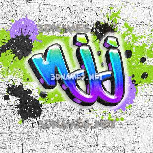 14 3D Names for "njj"