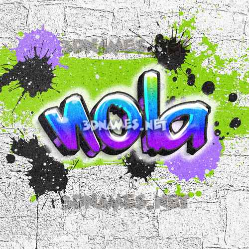 25 3D Names for "nola"