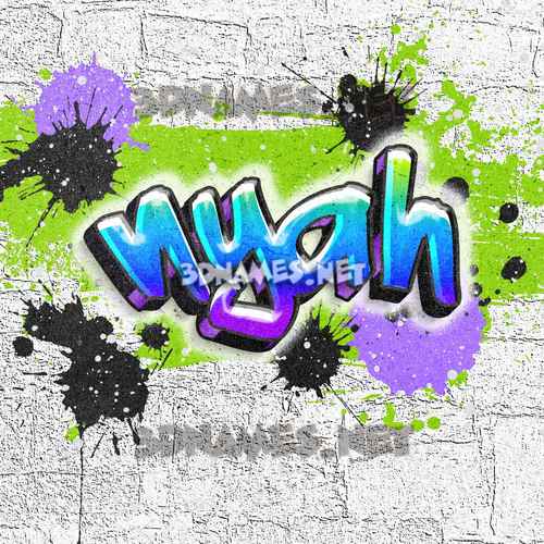 19 3D Names for "nyah"