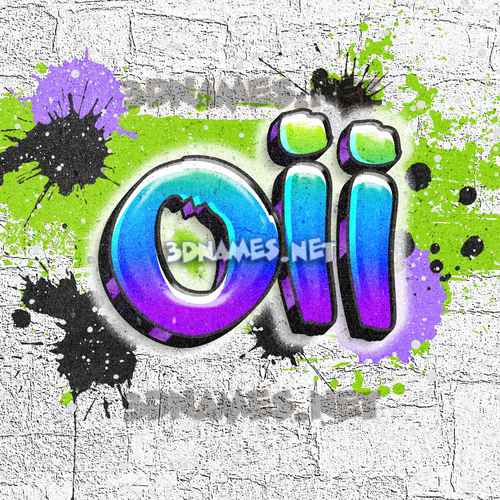 15 3D Names for "oii"