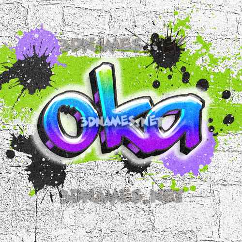 15 3D Names for "oka"