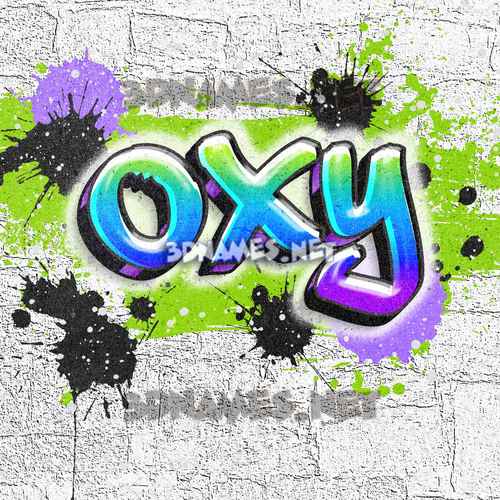 10 3D Names for "oxy"