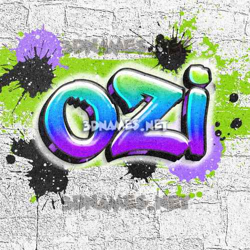 15 3D Names for "ozi"