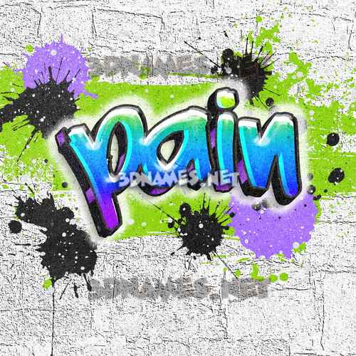 30 3D Names for "pain"