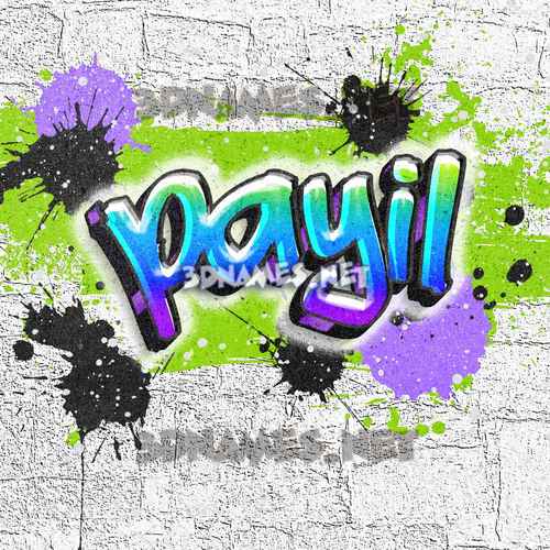 12 3D Names for "payil"