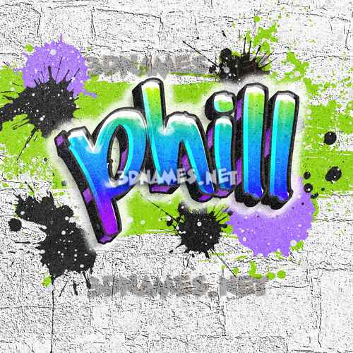 26 3D Names for "phill"