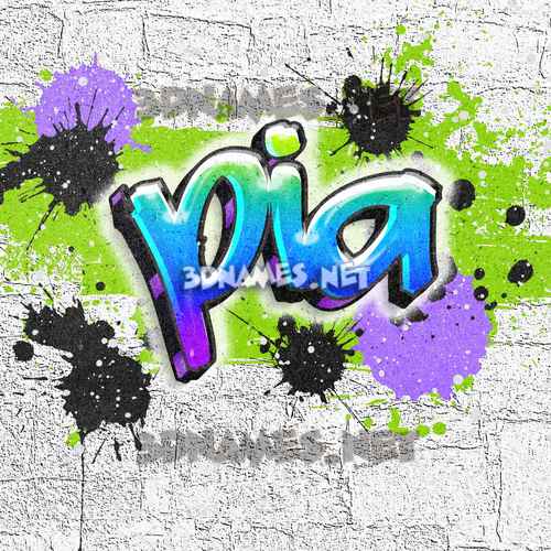 35 3D Names for "pia"