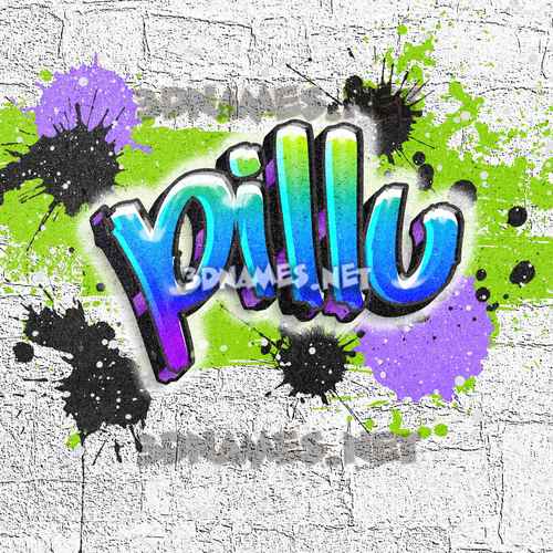 40 3D Names for "pillu"