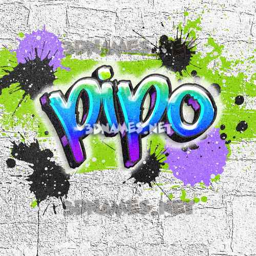 10 3D Names for "pipo"