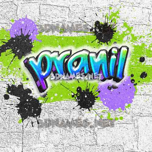 18 3D Names for "pranil"