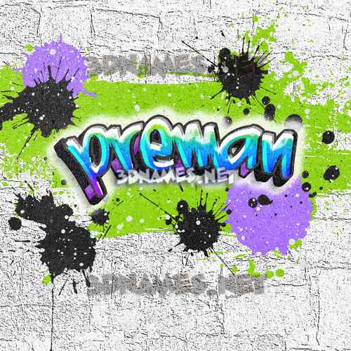 12 3D Names for "preman"