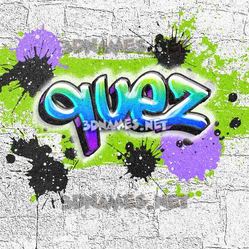 14 3D Names for "quez"