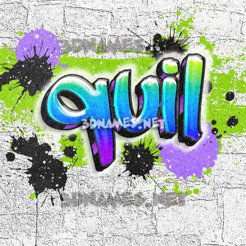 15 3D Names for "quil"