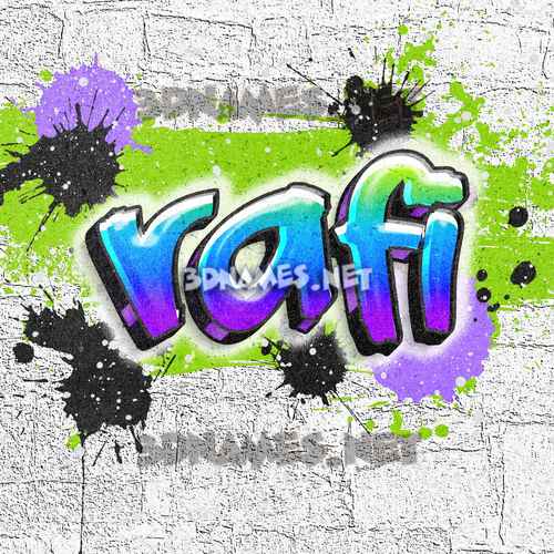 48 3D Names for "rafi"