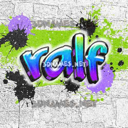 23 3D Names for "ralf"