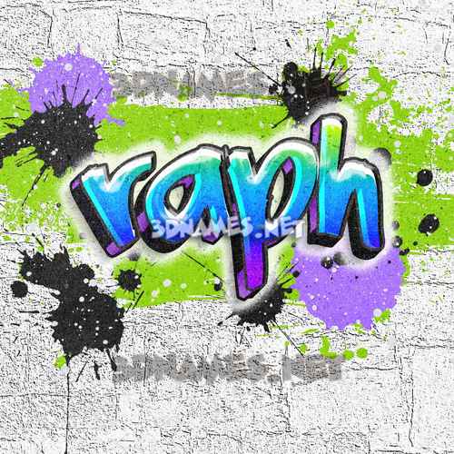 25 3D Names for "raph"