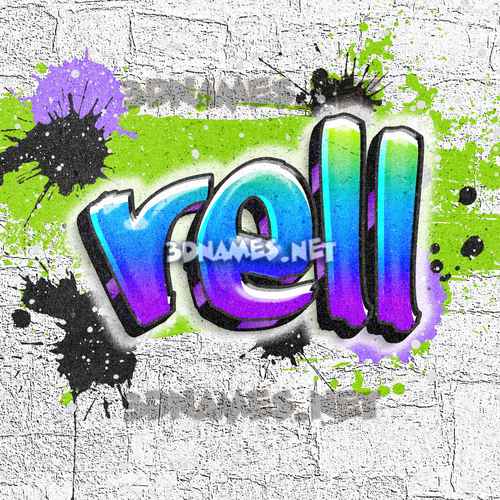 23 3D Names for "rell"