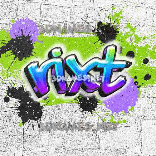 15 3D Names for "rixt"