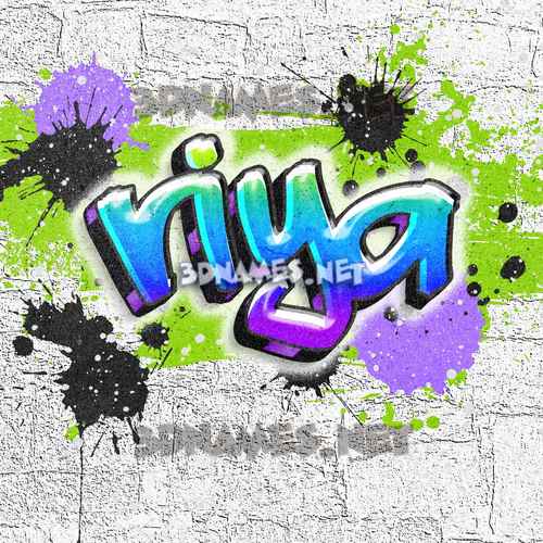 50 3D Names for "riya"