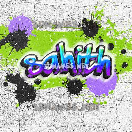 14 3D Names for "sahith"
