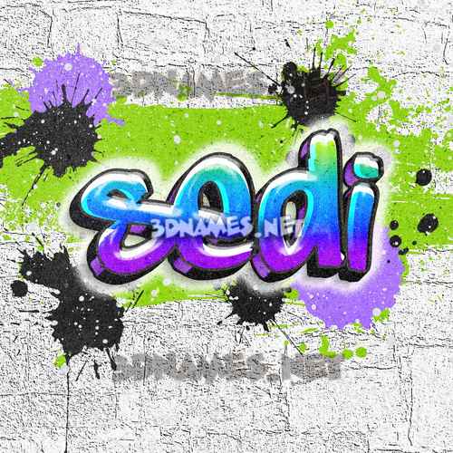 14 3D Names for "sedi"