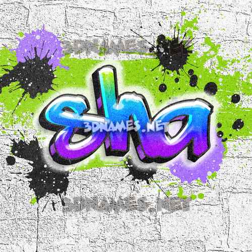 22 3D Names for "sha"