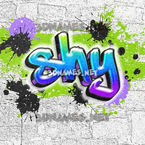 35 3D Names for "shy"