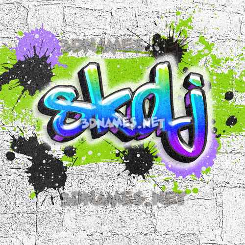 17 3D Names for "skdj"