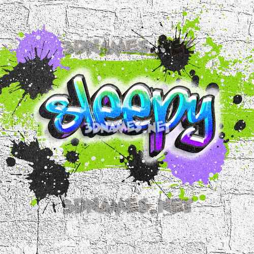 14 3D Names for "sleepy"