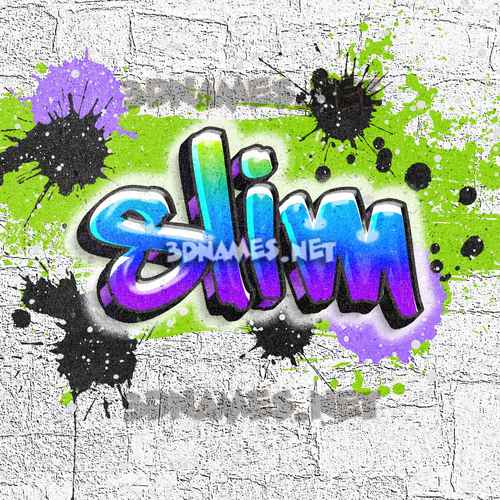 25 3D Names for "slim"