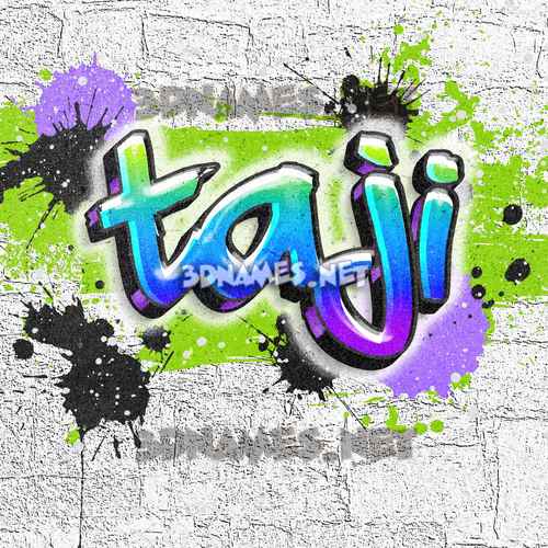 17 3D Names for "taji"