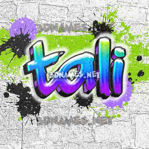 17 3D Names for "tali"