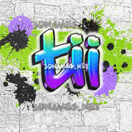 14 3D Names for "tii"