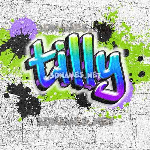 30 3D Names for "tilly"