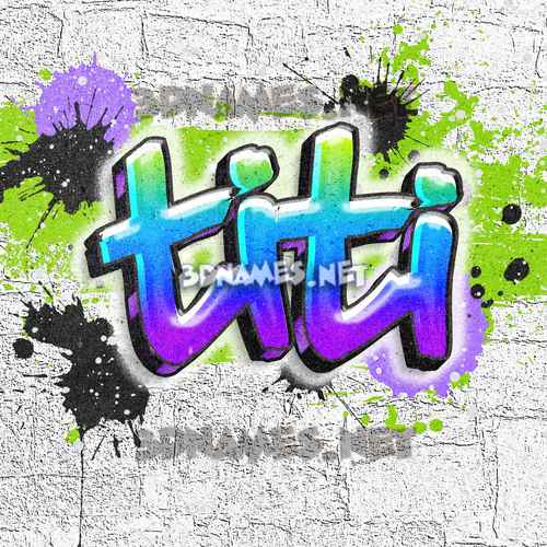 30 3D Names for "titi"