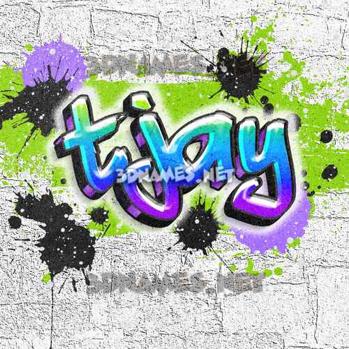 15 3D Names for "tjay"