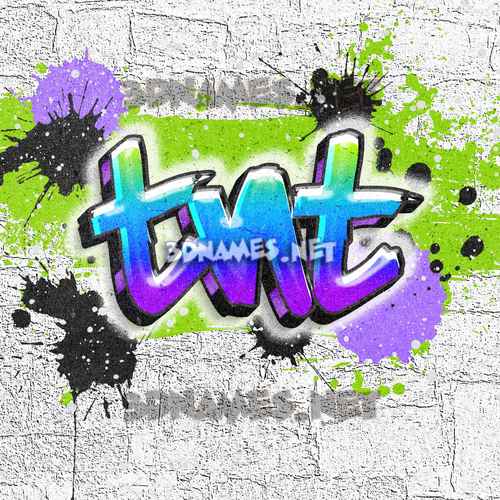 15 3D Names for "tnt"